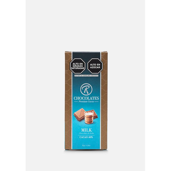 CHOCOLATE CAJA TABLETA RENZO COSTA MILK (40% CACAO) 35 g - renzocosta